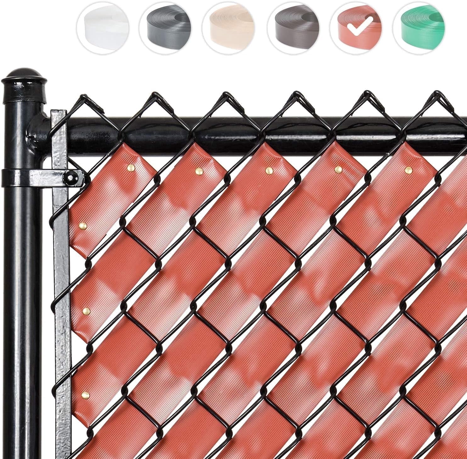 Fenpro Chain Link Fence Privacy Tape, UV Resistant, 250-ft Roll ...