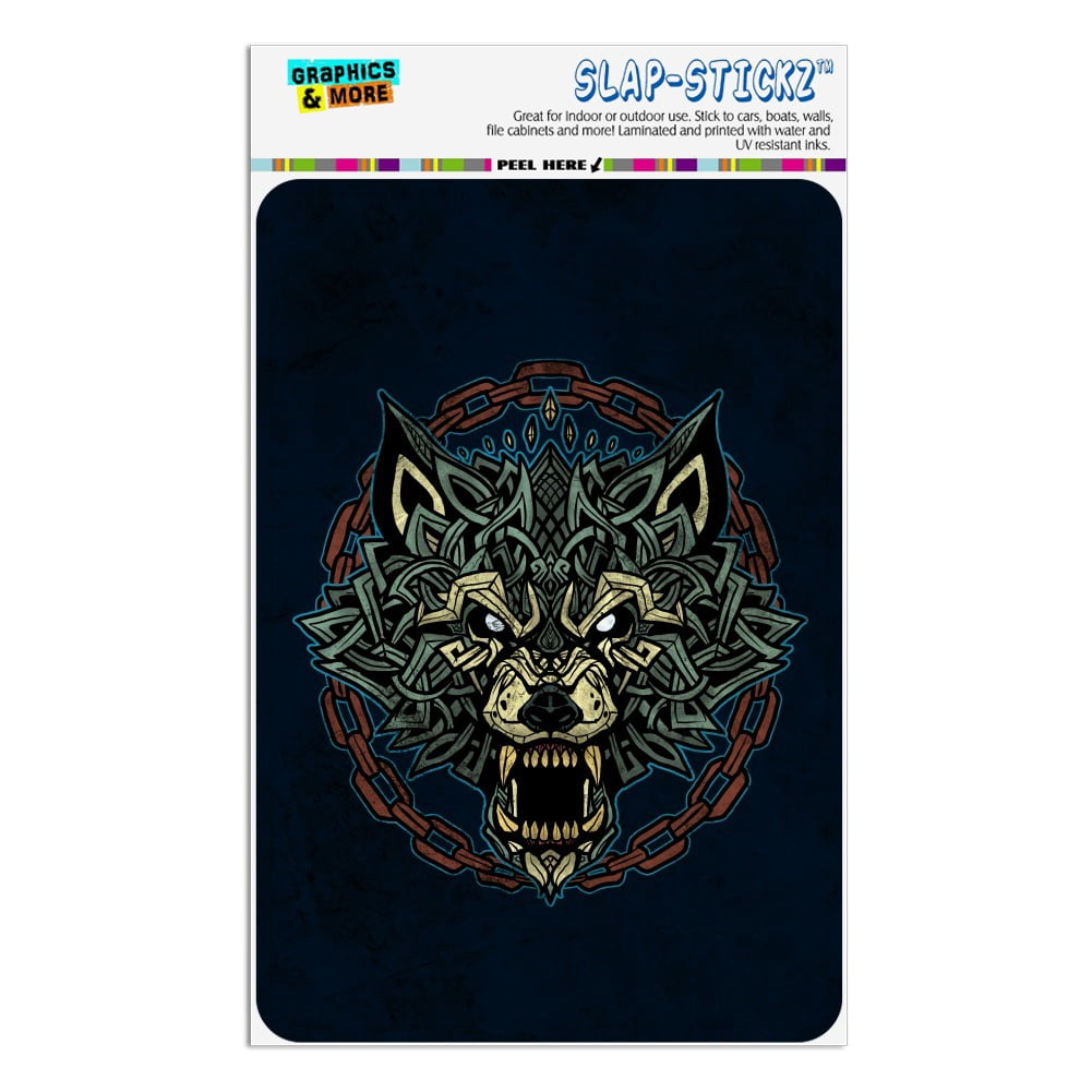 Fenrir Fierce Snarling Wolf In Chains Norse Mythology Home Business ...
