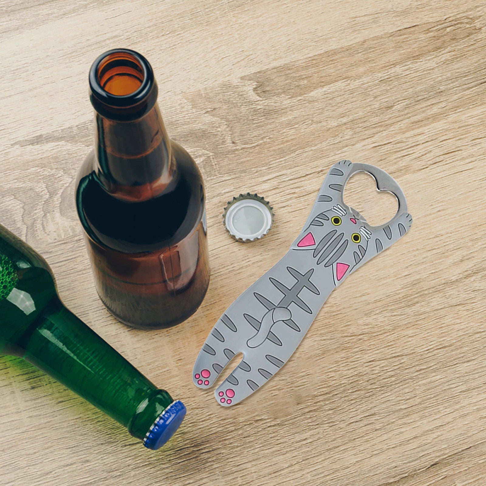 FensXil Bottle&Can Openers Creative Portable Cat Shaped Bottles Opener ...