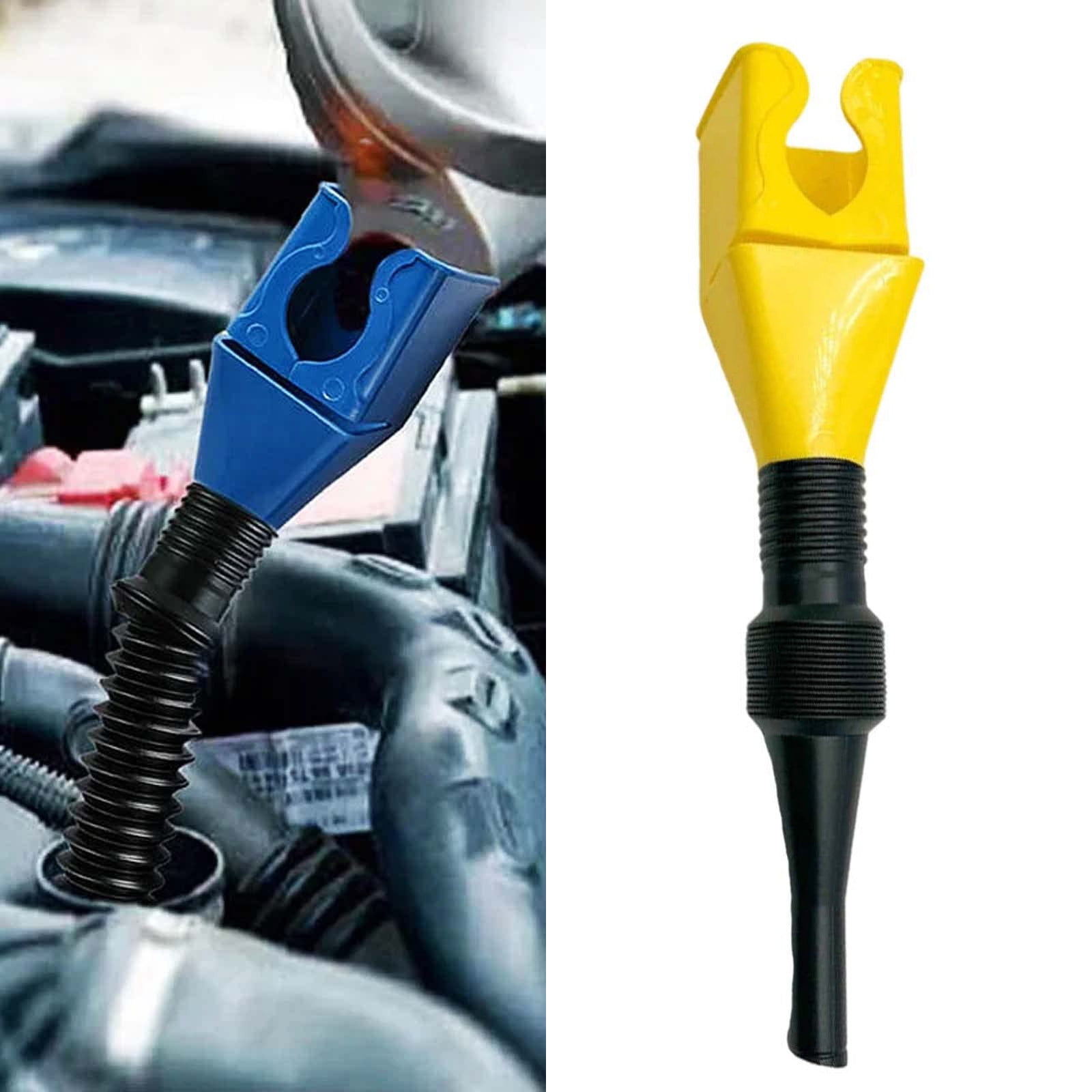 FensXil Funnel Universal Flexible Draining Oil Snap Plastic Funnel ...