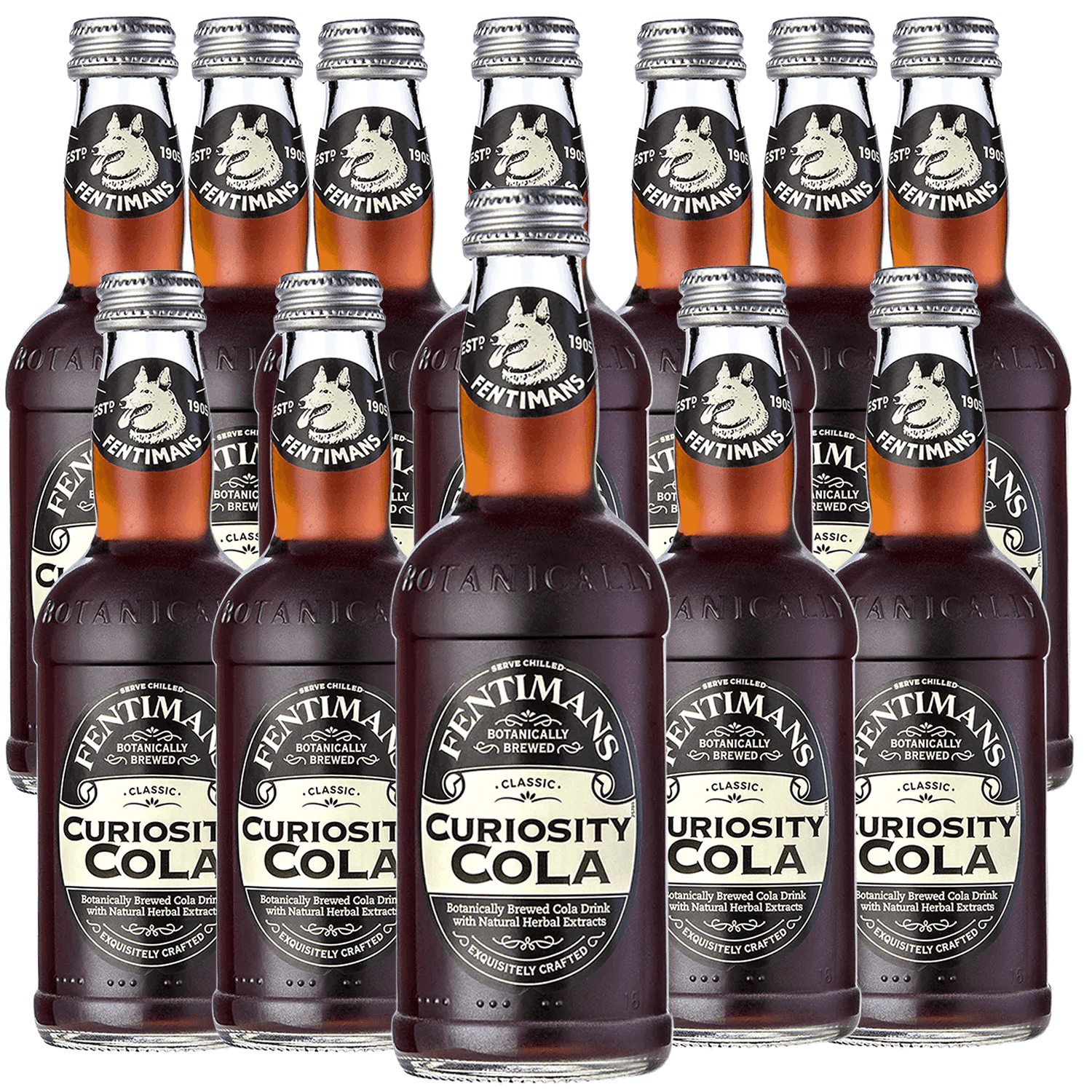 Fentimans Botanically Brewed Curiosity Cola Sparkling Soda, 12 Pack, 9. ...