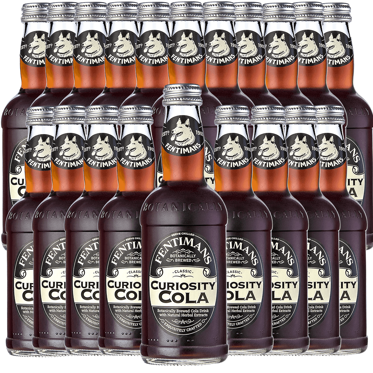 Fentimans Botanically Brewed Curiosity Cola Sparkling Soda, 20 Pack, 9. ...