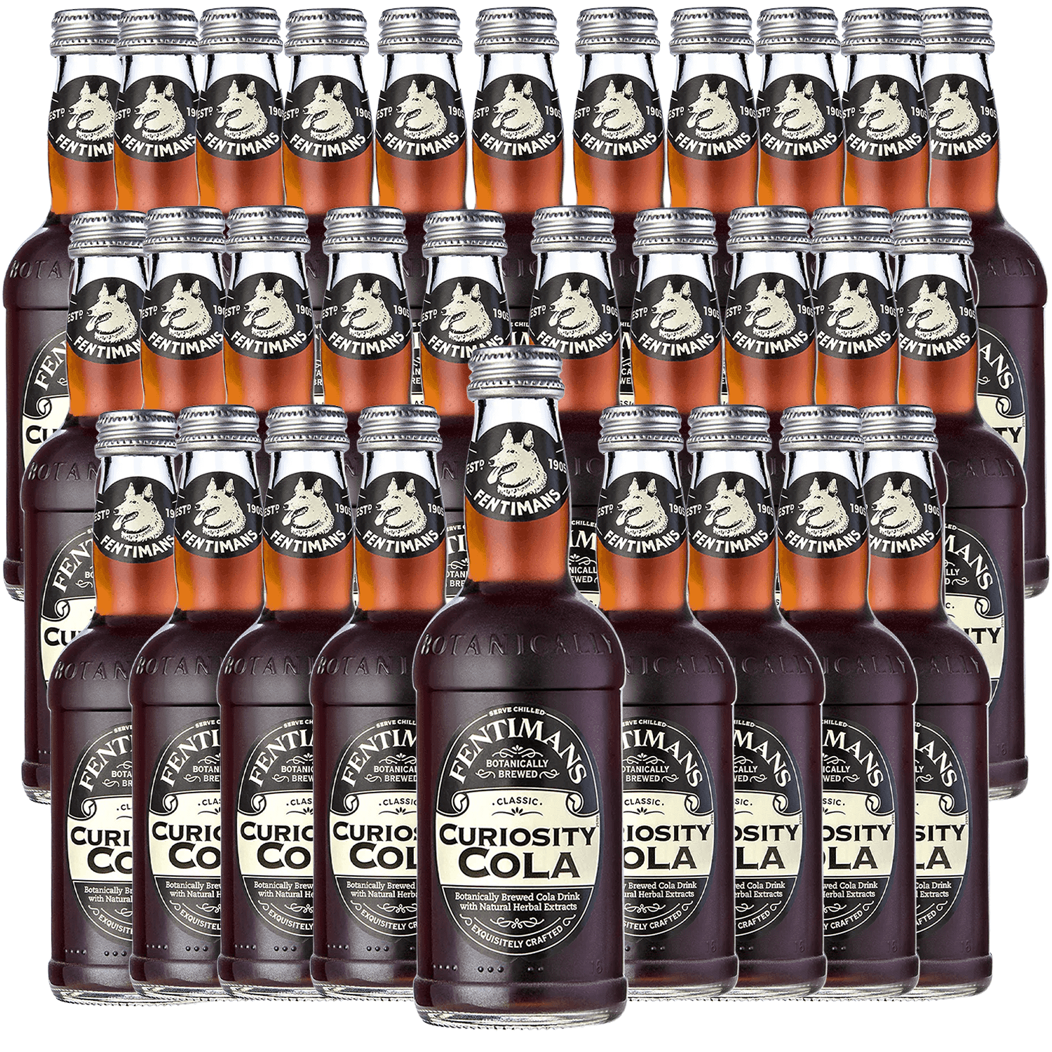 Fentimans Botanically Brewed Curiosity Cola Sparkling Soda, 30 Pack, 9. ...