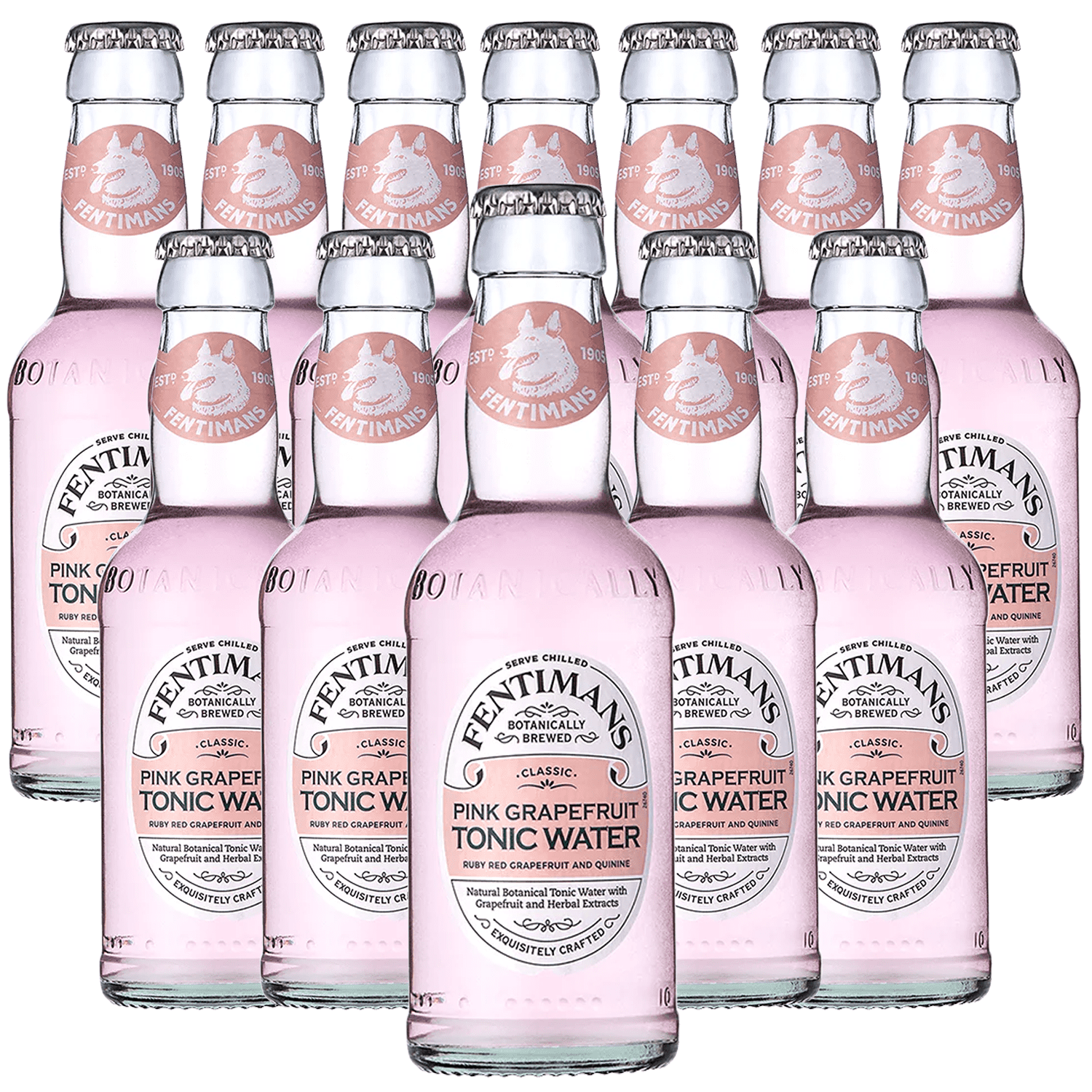 Fentimans Botanically Brewed Natural Pink Grapefruit Tonic 12 Pack, 6.7 ...