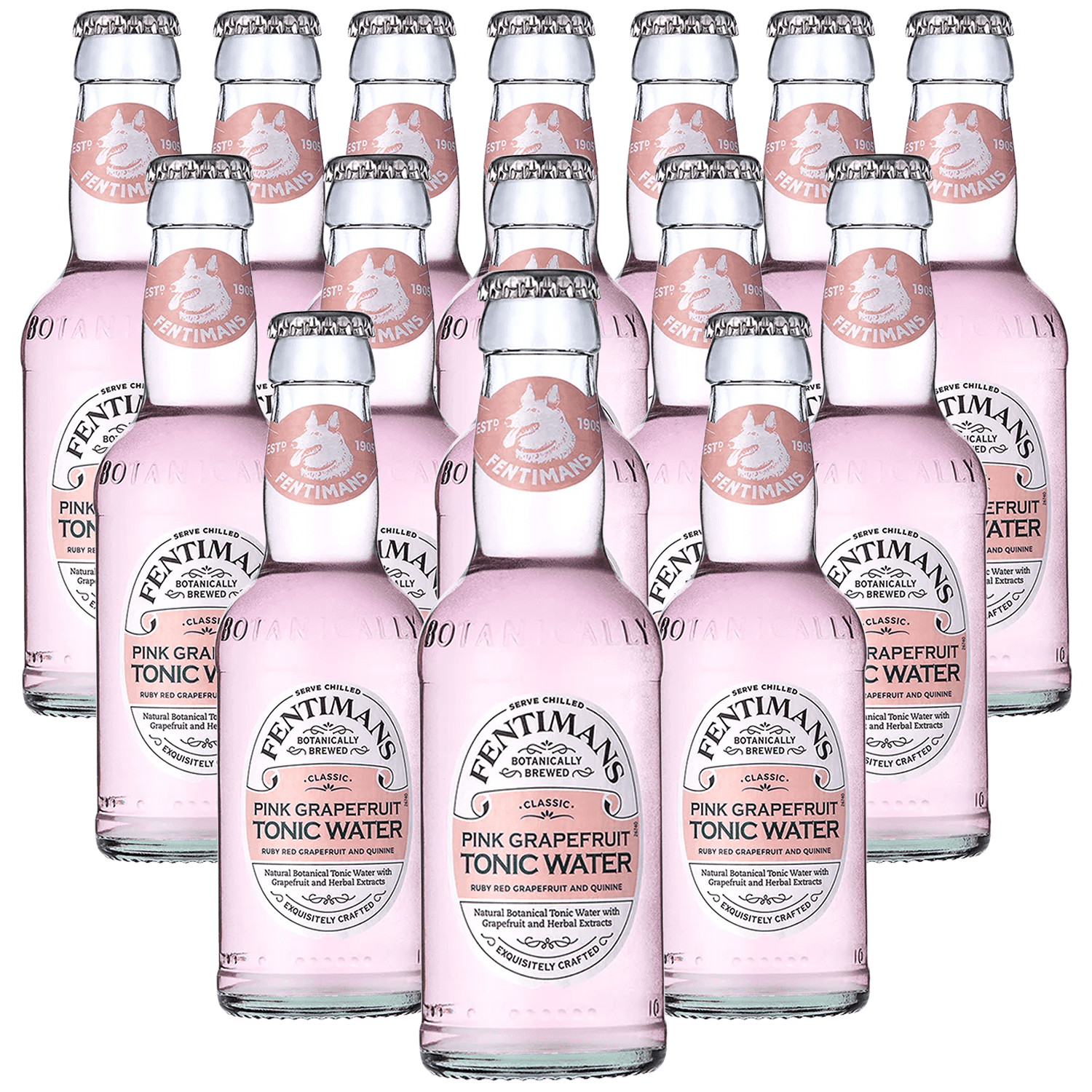 Fentimans Botanically Brewed Natural Pink Grapefruit Tonic 15 Pack, 6.7 ...