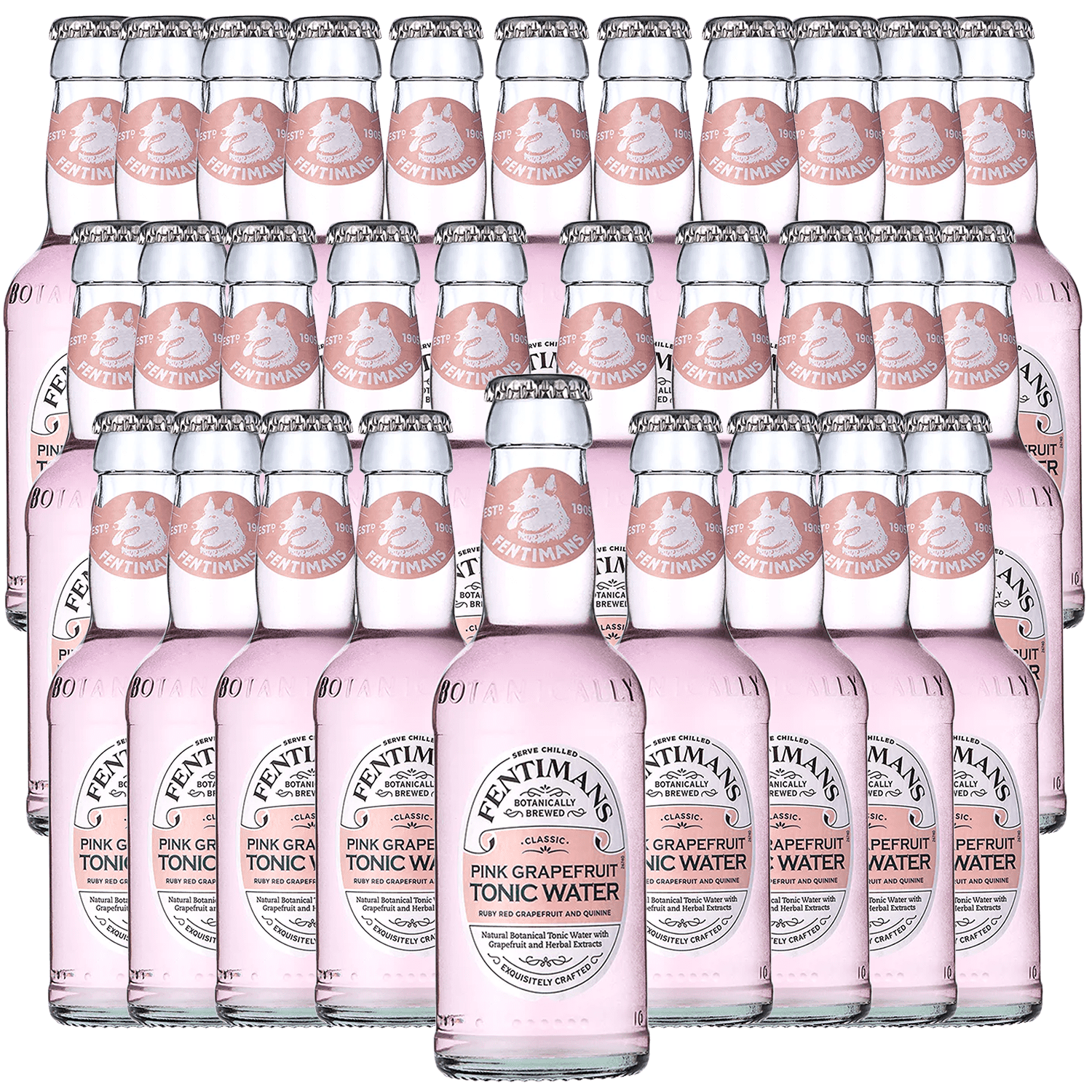 Fentimans Botanically Brewed Natural Pink Grapefruit Tonic 30 Pack, 6.7 ...