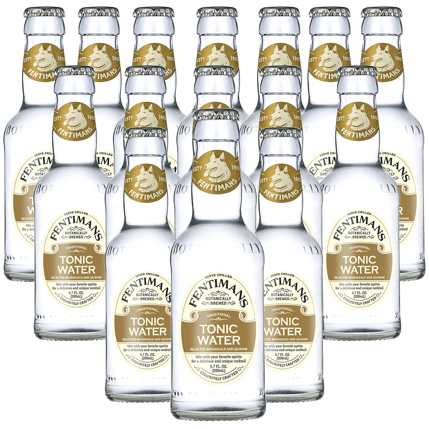 Fentimans Botanically Brewed Natural Tonic Water 15 Pack, 6.7 fl oz ...