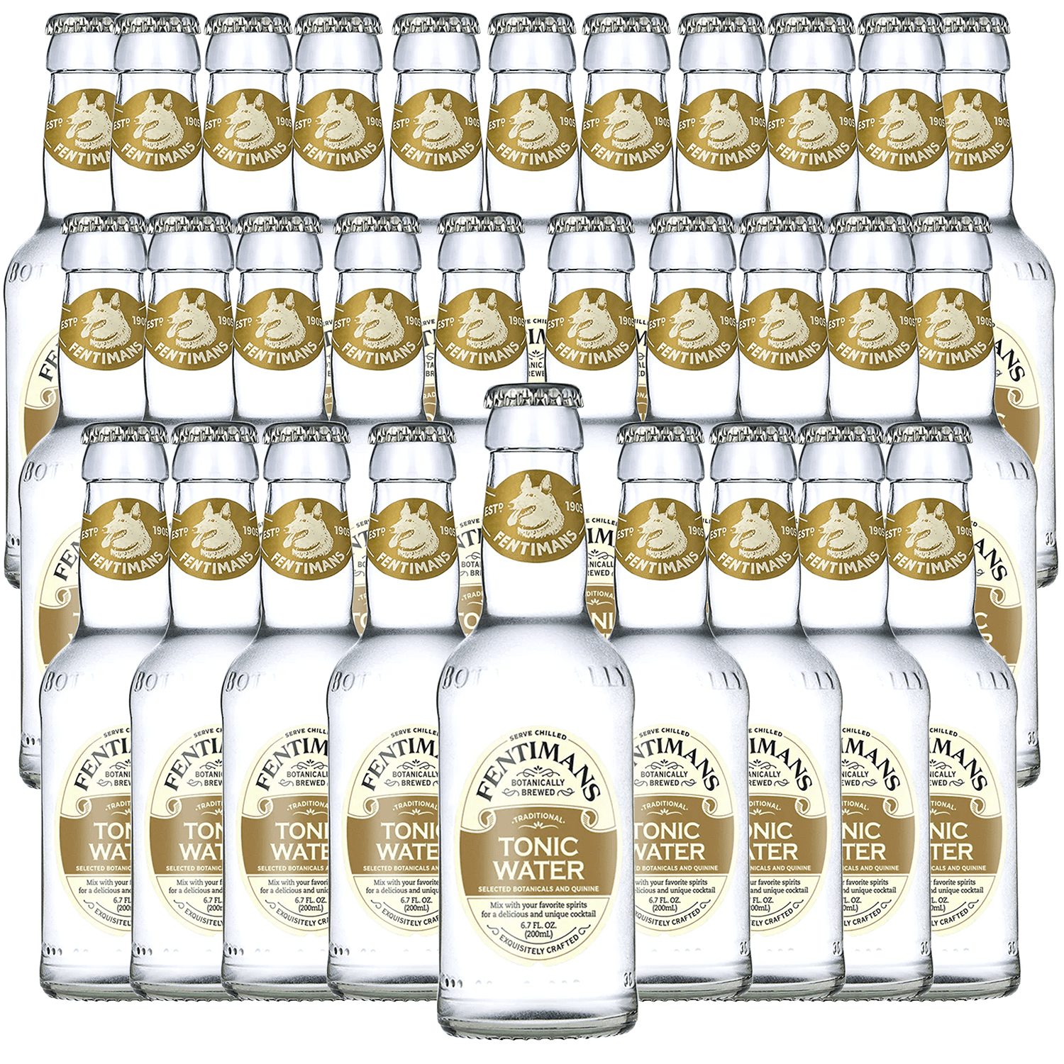 Fentimans Botanically Brewed Natural Tonic Water 30 Pack, 6.7 fl oz ...