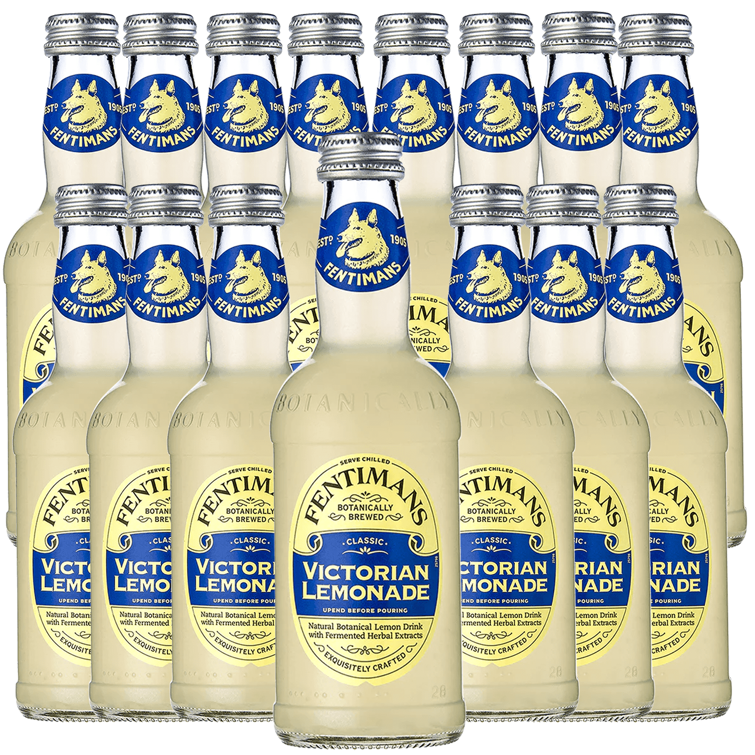 Fentimans Botanically Brewed Victorian Lemonade Sparkling Soda, 15 Pack ...