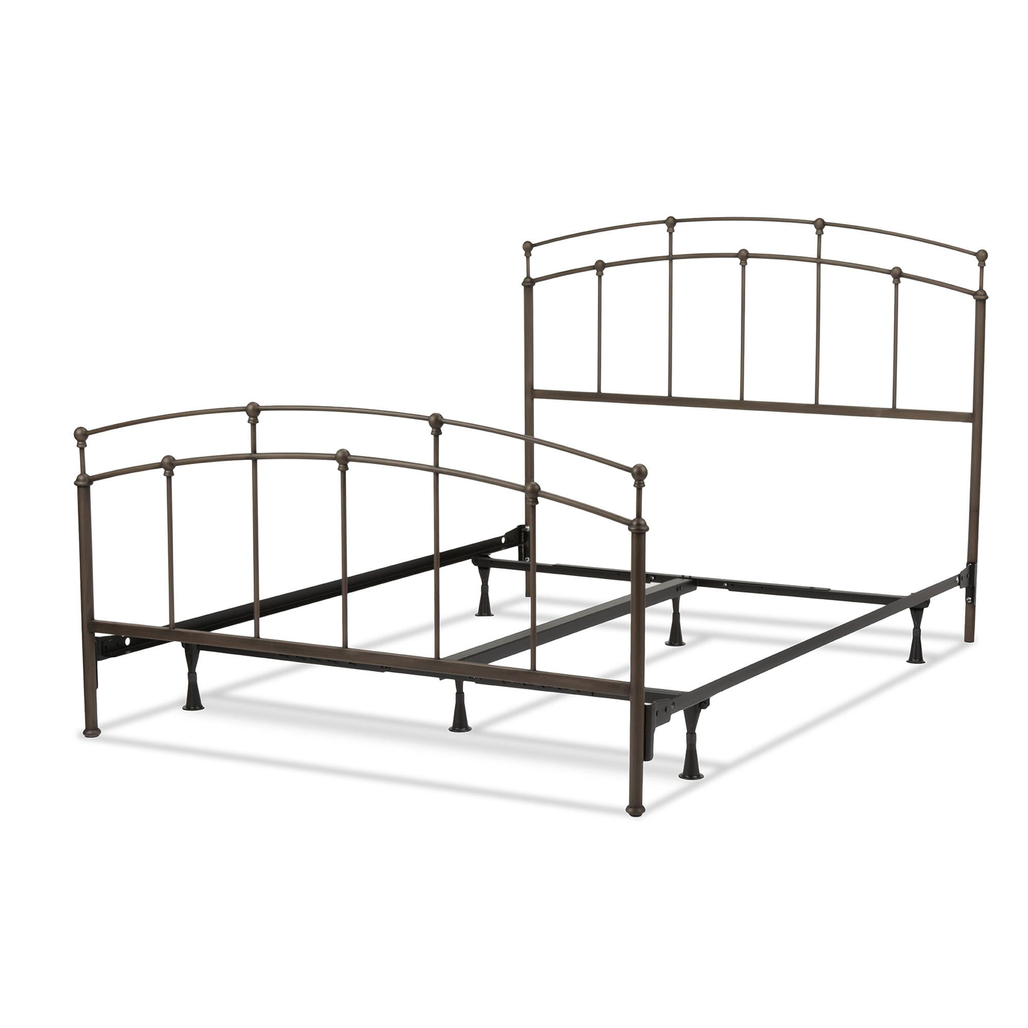 Fenton Complete Metal Bed and Steel Support Frame with Gentle Curves ...