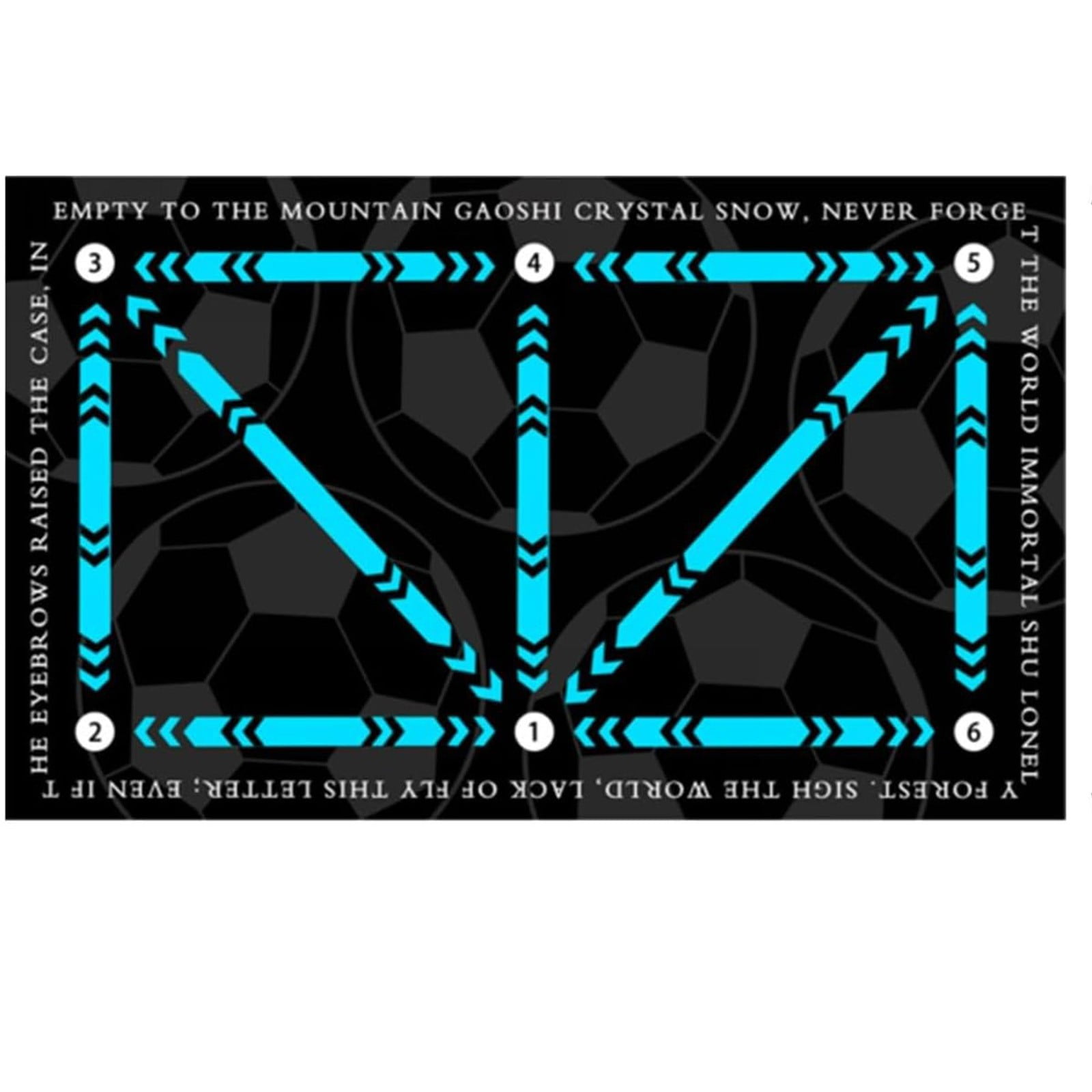 Fenull Football Footwork Training Anti-Slip Mat Black 50*80Cm,Football ...