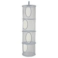Fenull Hanging Storage Basket Foldable Storage Net 4 Layer Compartment ...