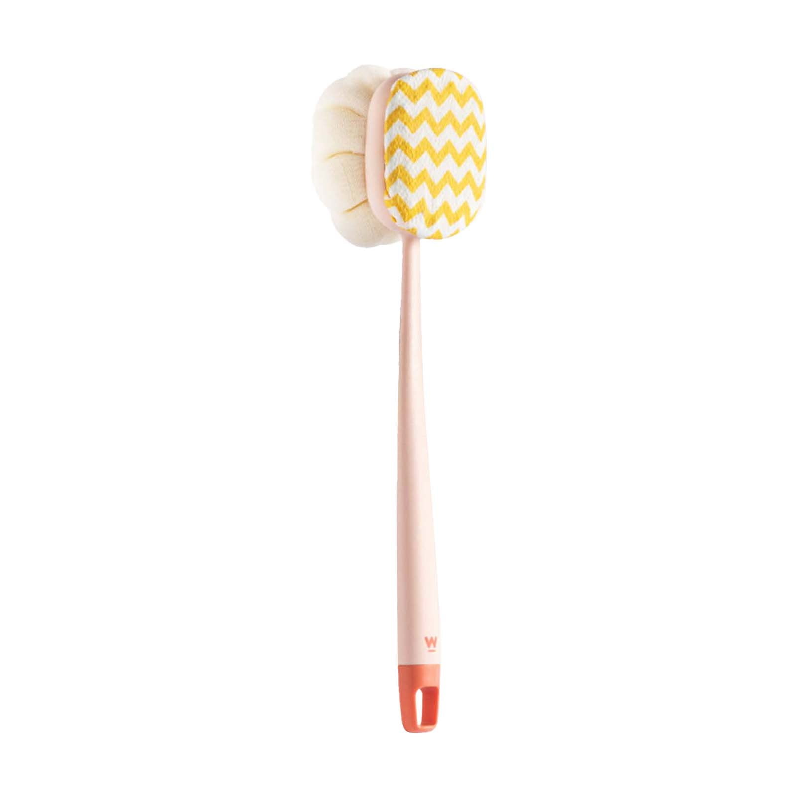 Fenull Long Handle Double Head Bath Brush B,Loofah Back Scrubber Long ...