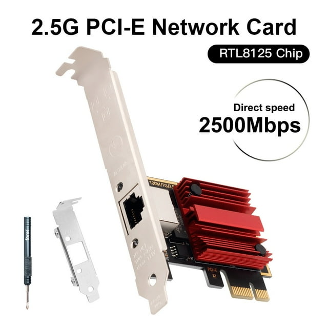 Fenvi 2.5Gbps PCIE Network Adapter RTL8125 Gigabit LAN Gaming Network ...