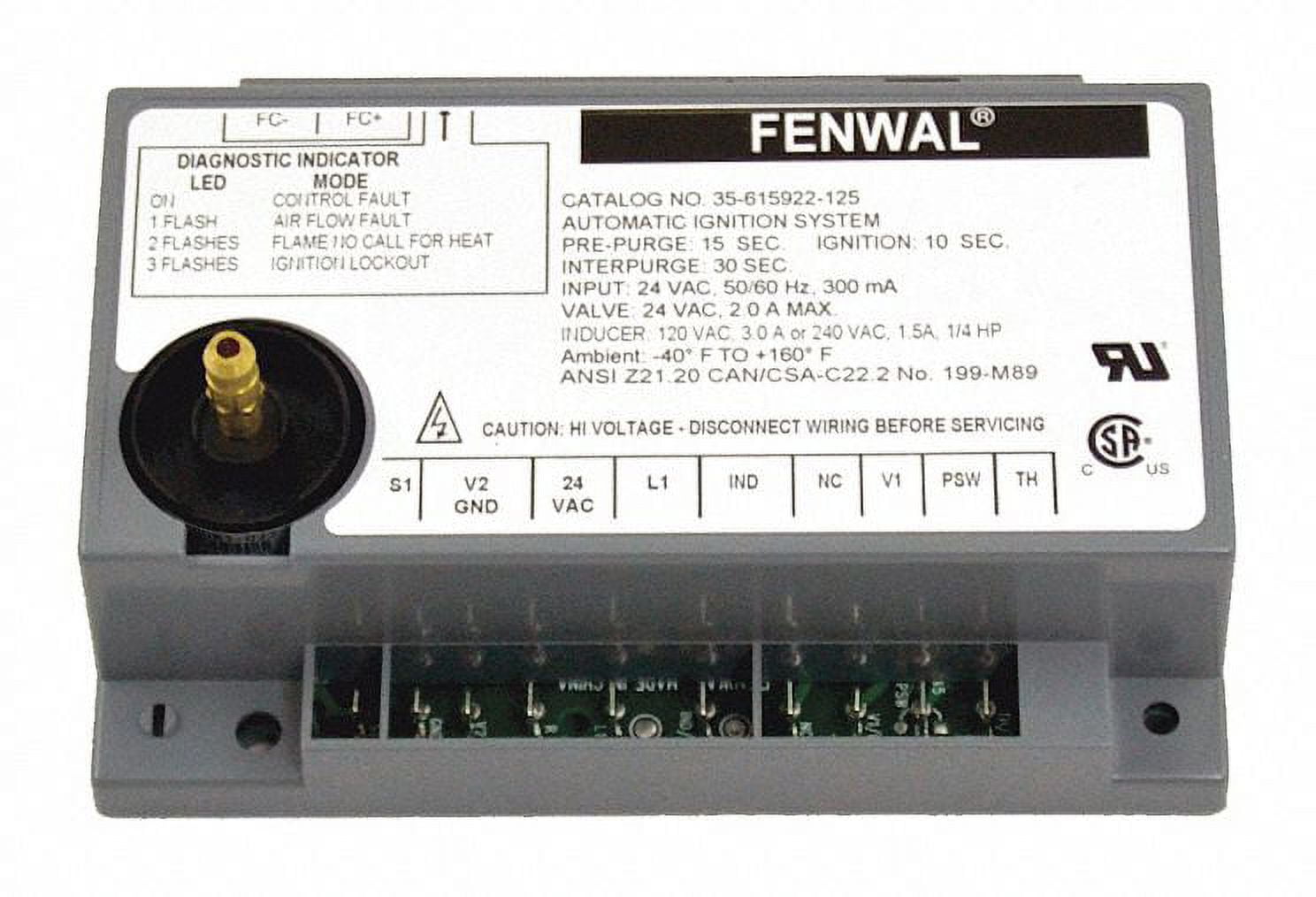 Fenwal Control Board, 24V 35-615922-125 - Walmart.com