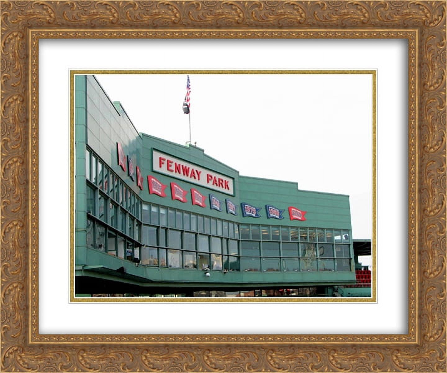 Fenway Park 2x Matted 24x20 Gold Ornate Framed Art Print from the ...