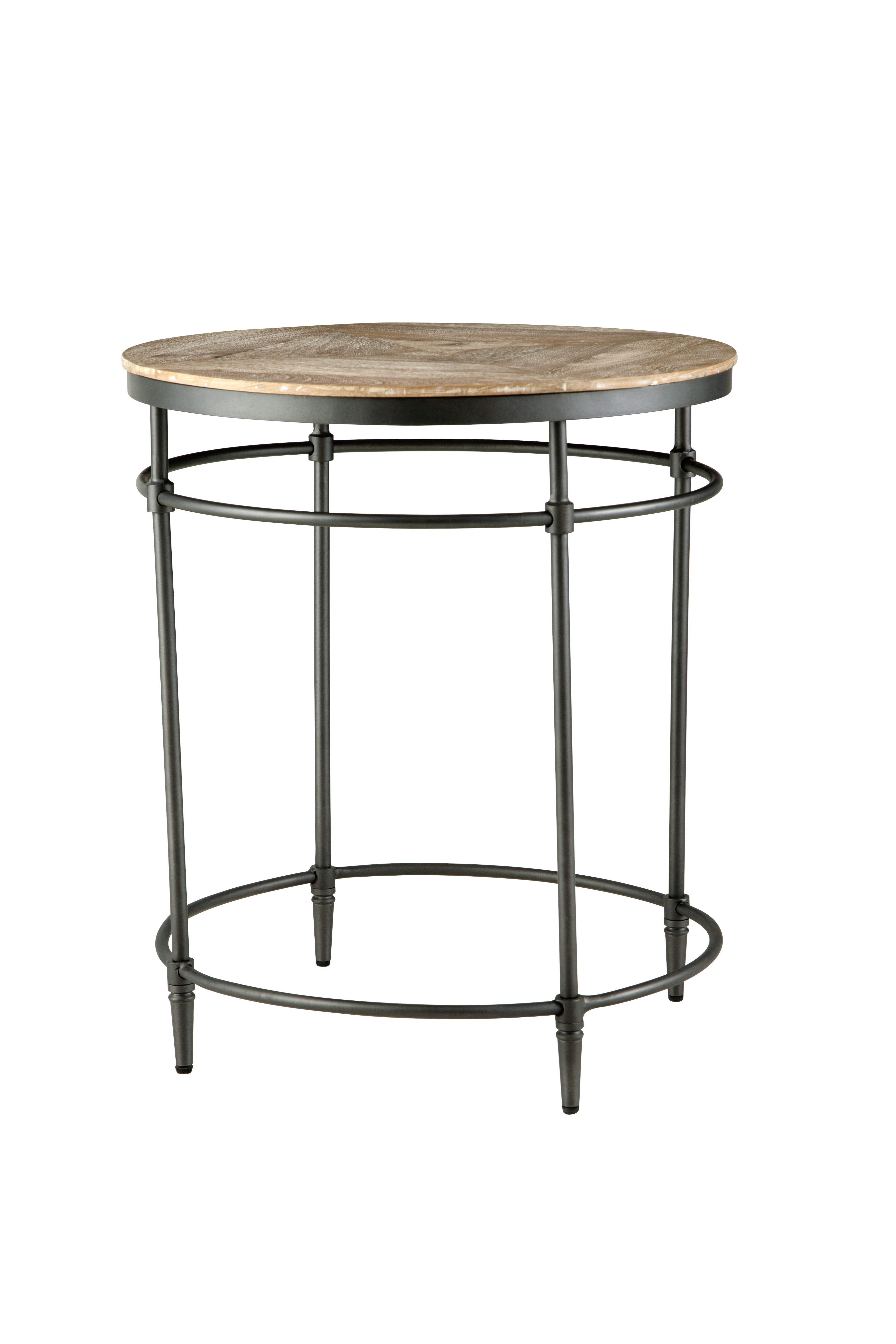 Fenway Rustic Solid Wood Mango Round End Table for Living Room ...