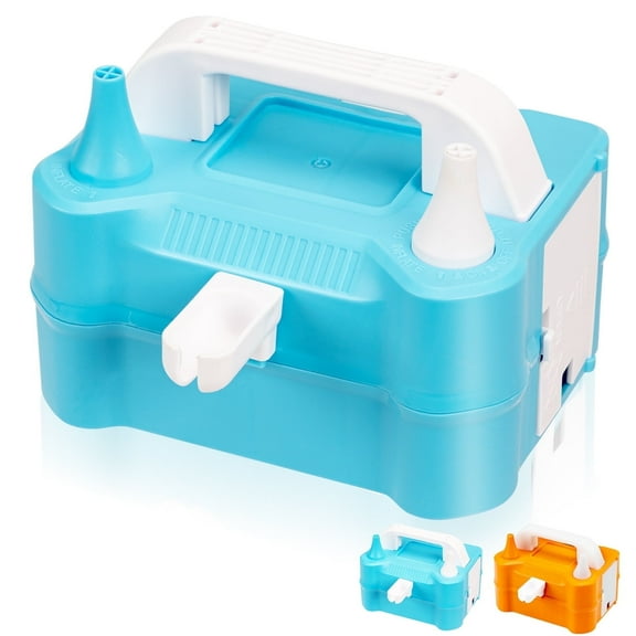 Electric Balloon Pump, Portable Blower Machine Air Dual Nozzle 110V ...