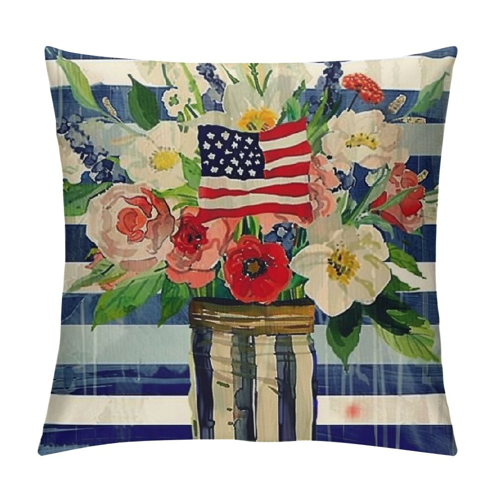 Fenyluxe 4th Of July Decorations Pillow Covers Star And Stripe Freedom