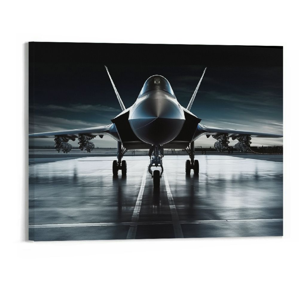 Fenyluxe Airplane Decor Airplane Posters Black Airplane Canvas Wall Art ...