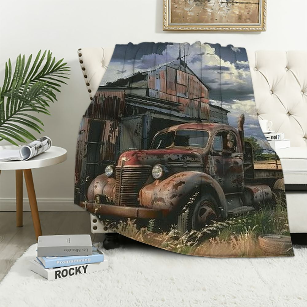 Fenyluxe Americana Throw Blanket, Abandoned Restaraunt on Route 66 Come ...