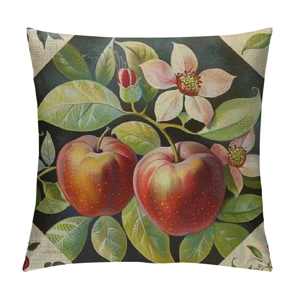 Fenyluxe Apples Harvest Throw Pillow Covers Decorative Pillow Cases ...