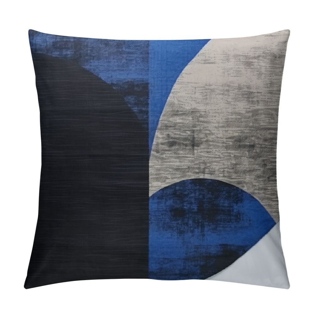 Fenyluxe Blue Throw Pillows for Couch Navy Blue Black Gray White Silver ...