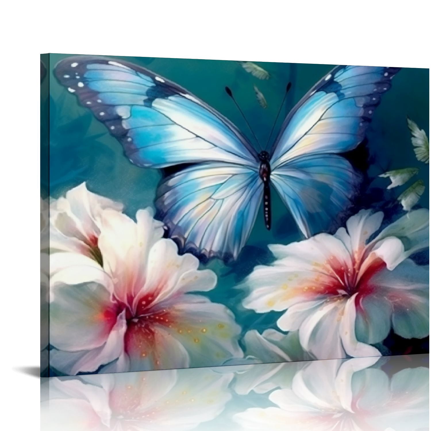 Fenyluxe Butterfly Flower Fantasy Art Canvas Prints Wall Art Ready To ...