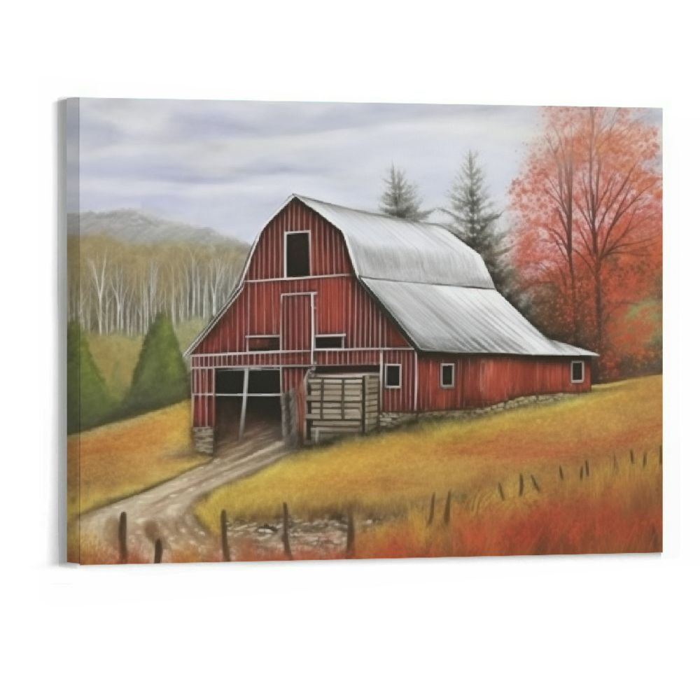 Fenyluxe Canvas Like Wall Art Decor - 20x16 Inch Painting Like Framed ...