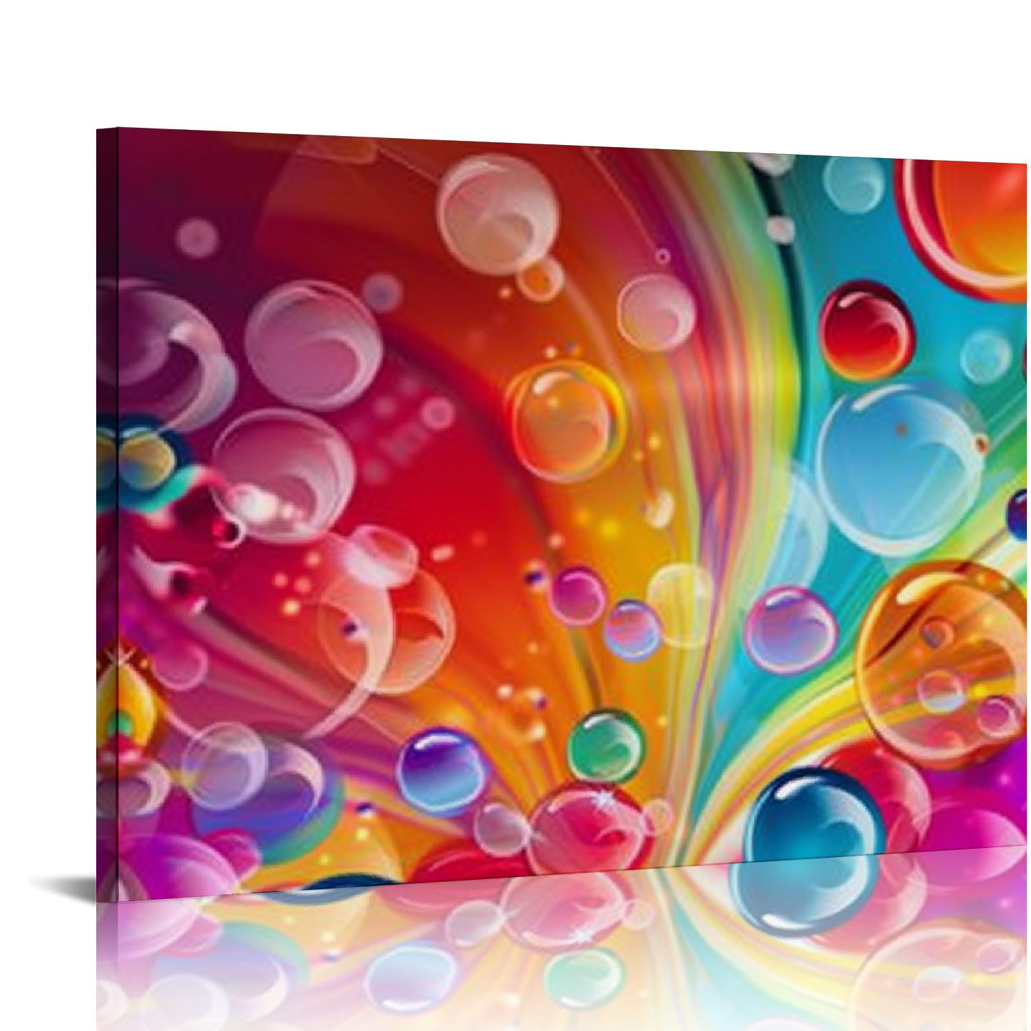 Fenyluxe Canvas Prints Wall Art Bubbles Psychedelic Colorful Style Home ...