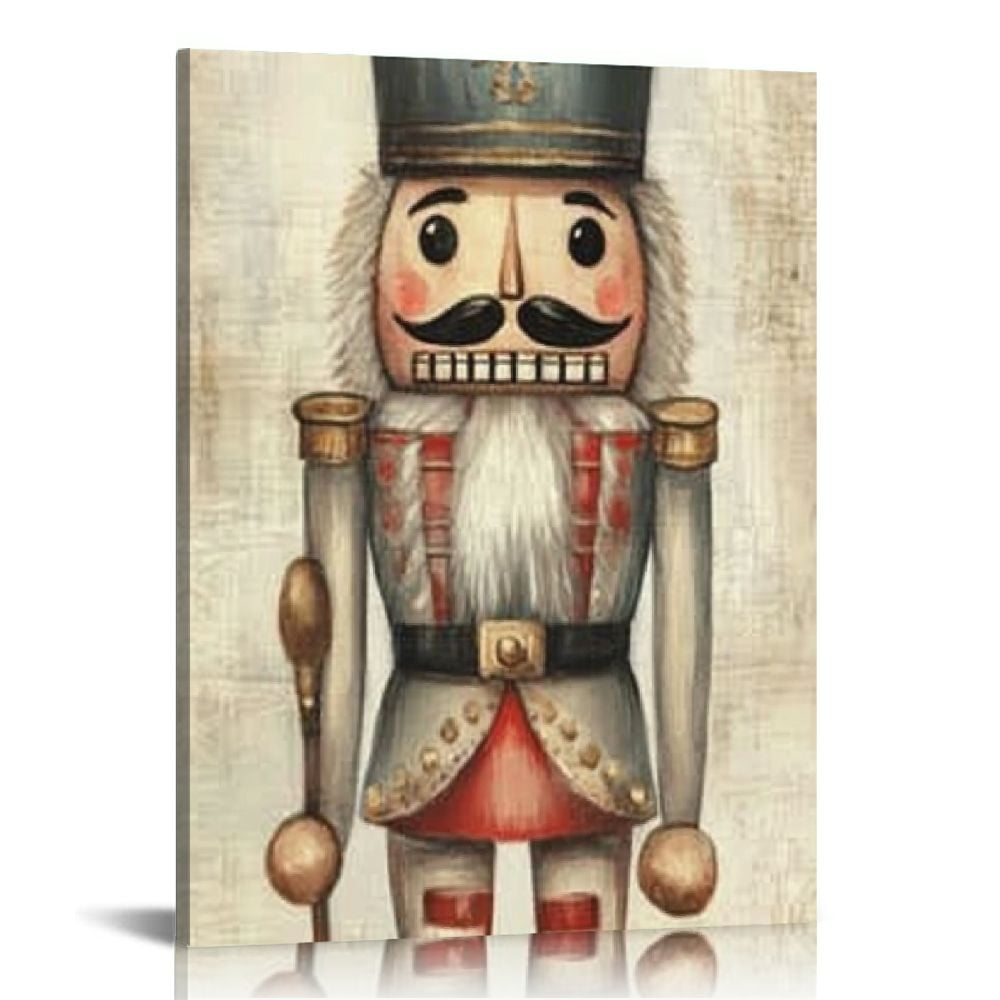 Fenyluxe Christmas Wall Decor, Vintage Nutcrackers Christmas Poster, Retro Xmas Prints Wall Art ...