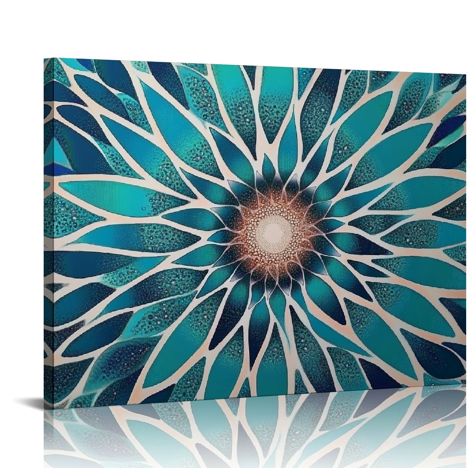 Fenyluxe Circular Design Digital Art Wall Decor Canvas Print Ready To ...