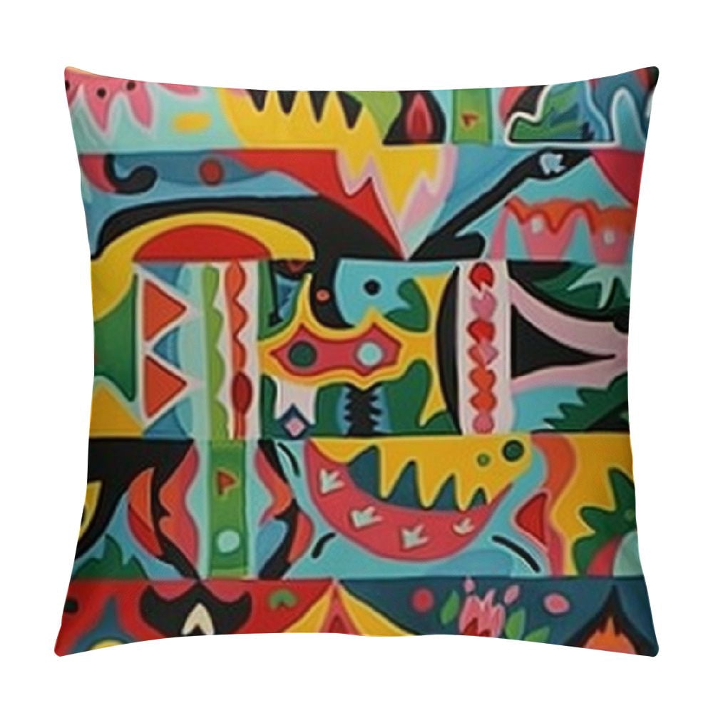 Fenyluxe Decorative Throw Pillow Cover for Couch Sofa Home Decor,Tribal ...