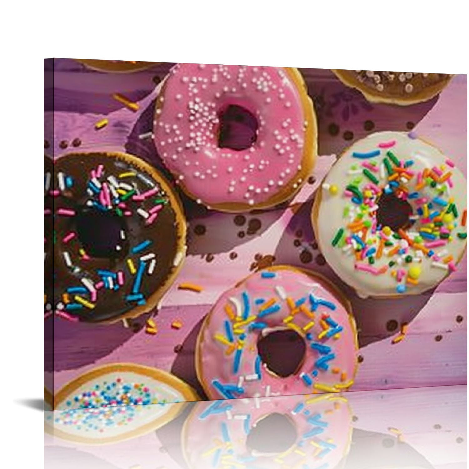 Fenyluxe Donuts Toppings Sprinkles Canvas Prints Wall Art Room Home ...
