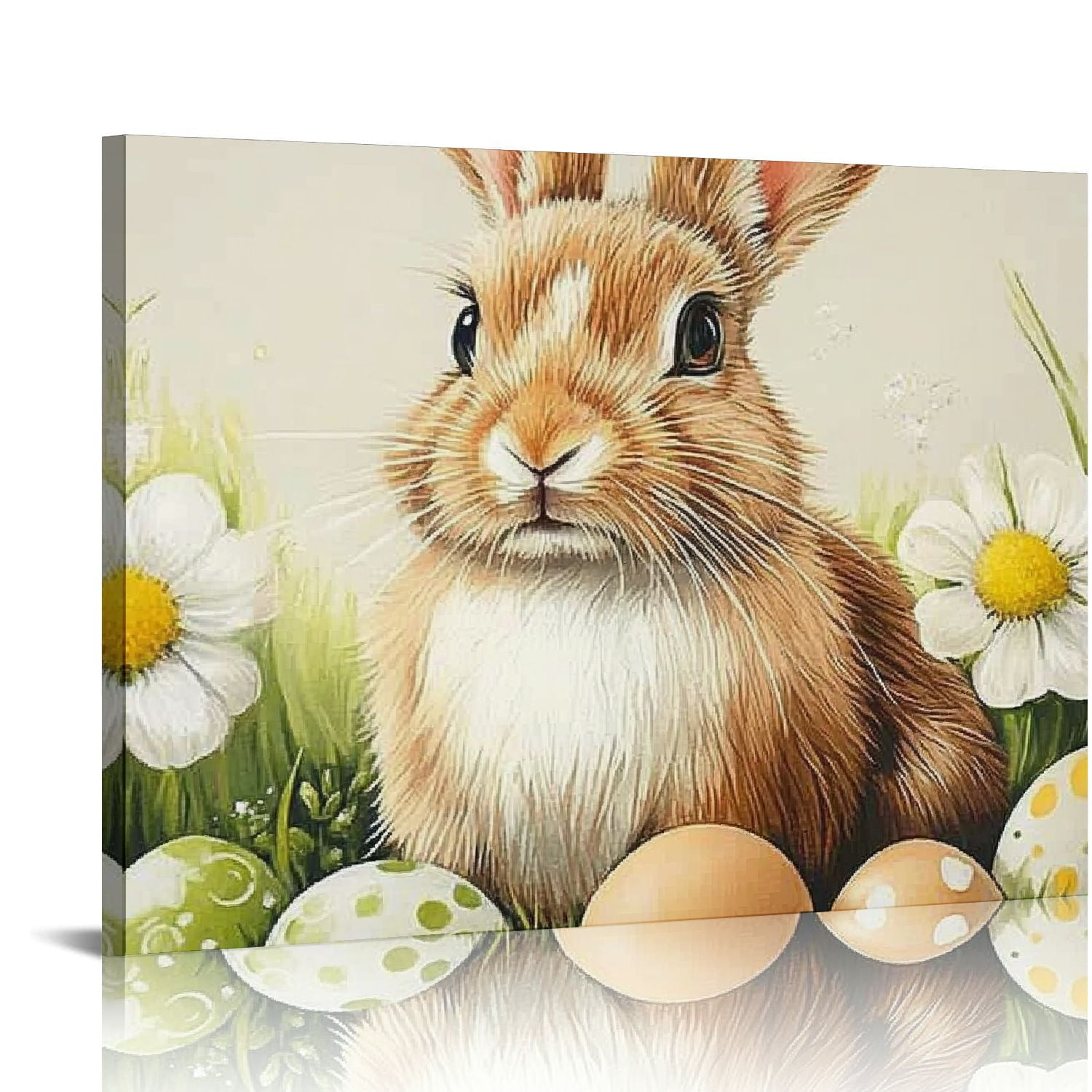 Fenyluxe Easter Bunny Canvas Wall Art Bunny Clip Art Easter Bunny Art ...