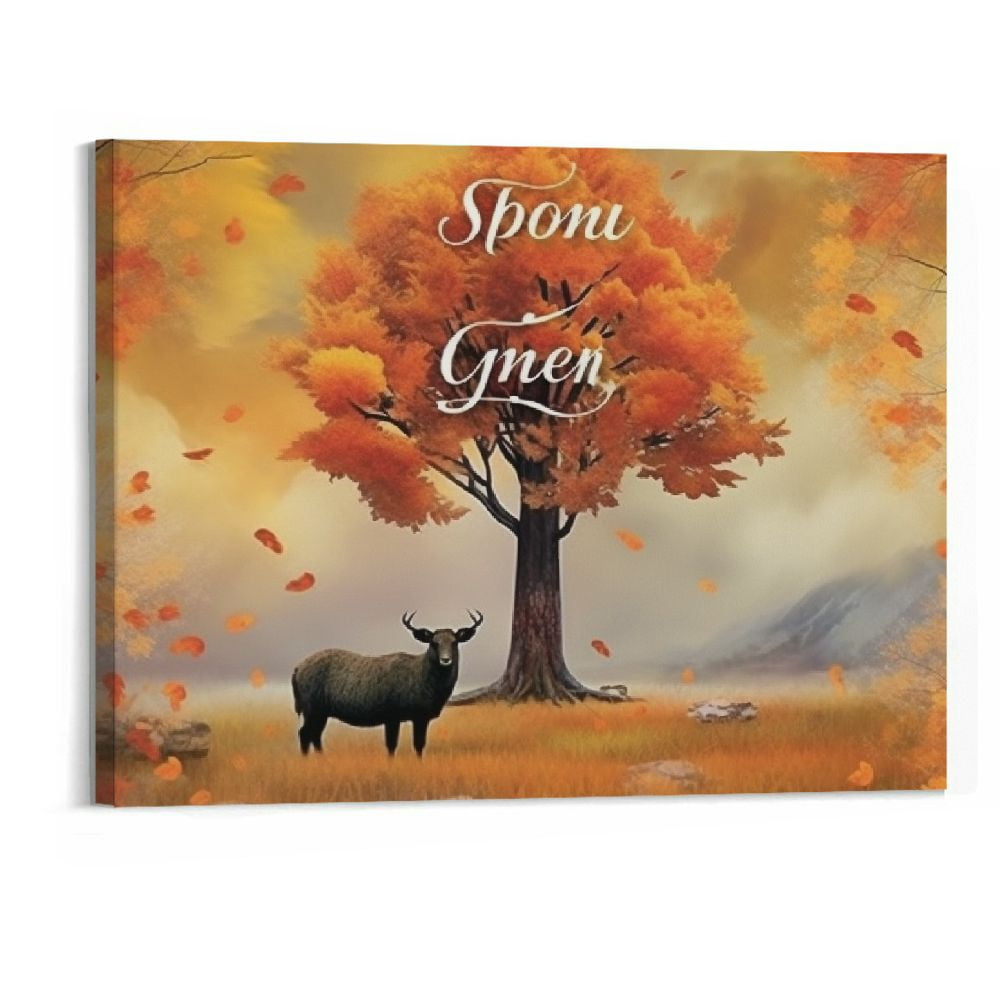 Fenyluxe Fall Autumn Leaves Wall Decor Nature Autumn Landscape Pictures ...