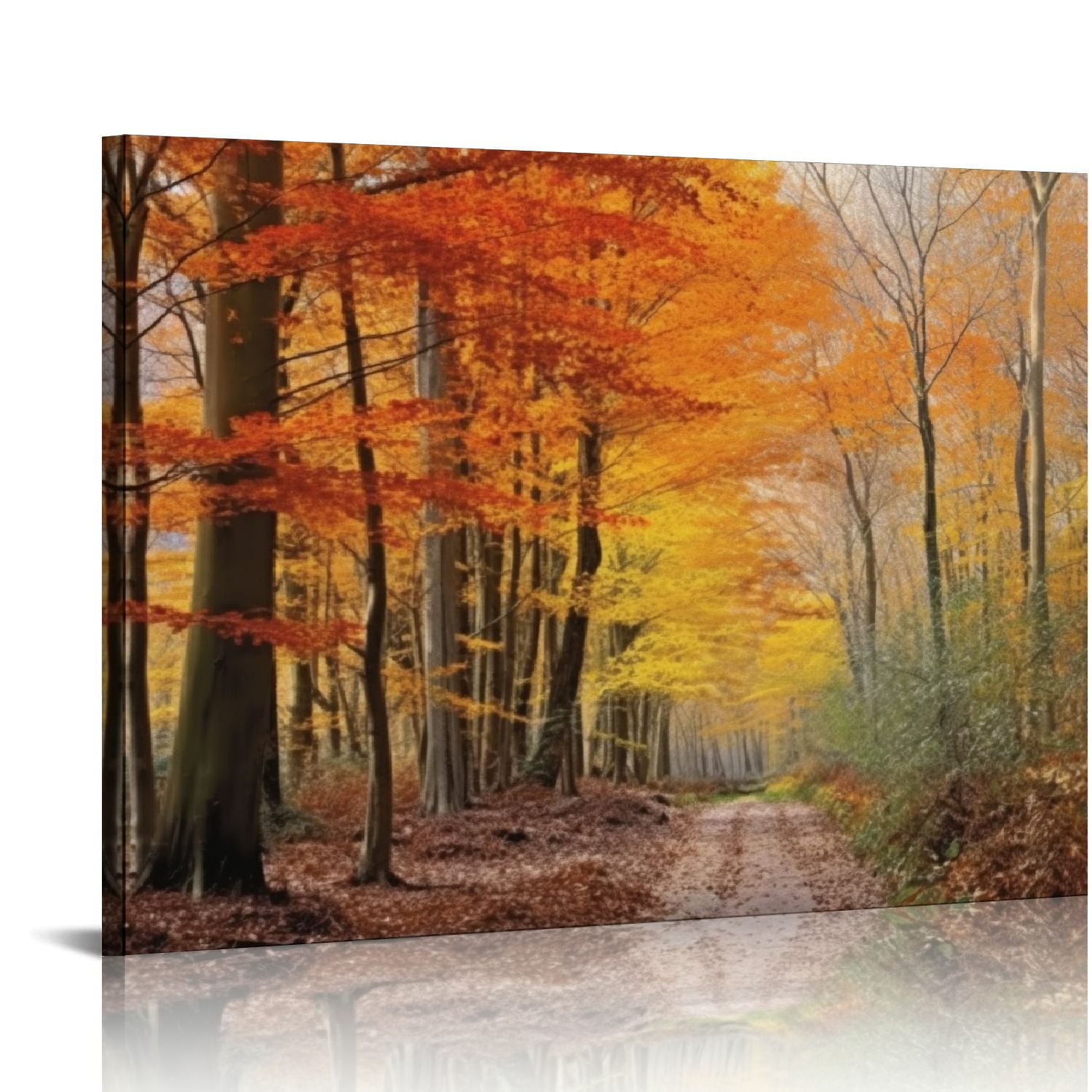 Fenyluxe Fall Leaves Canvas Wall Art Decor for Home Living Room Bedroom ...