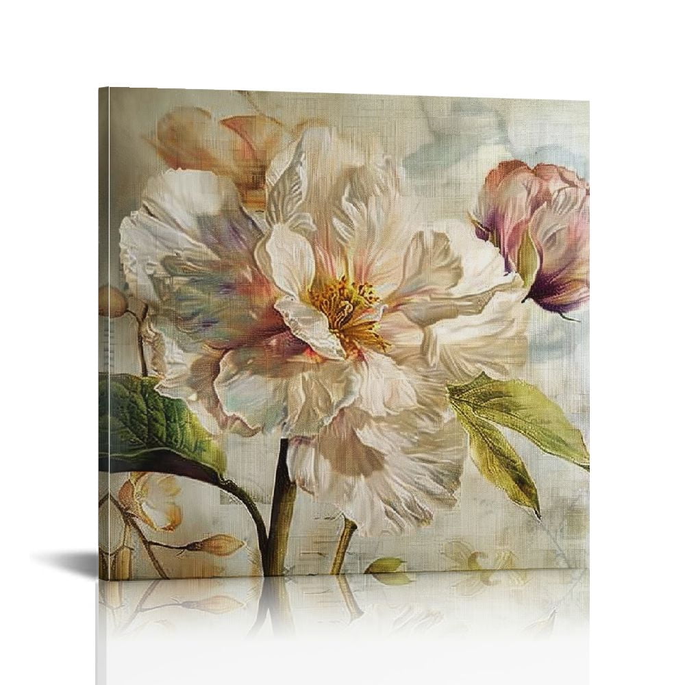 Fenyluxe Flowers Canvas Wall Art Print On Canvas for Living Room Decor ...