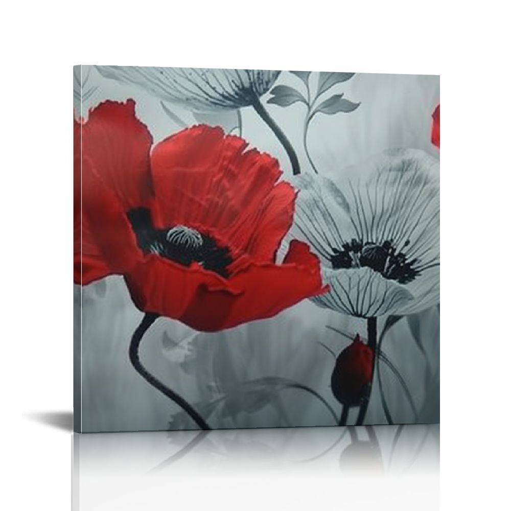 Fenyluxe Flowers Wall Art Canvas for Living Room Home Decor, Framed ...