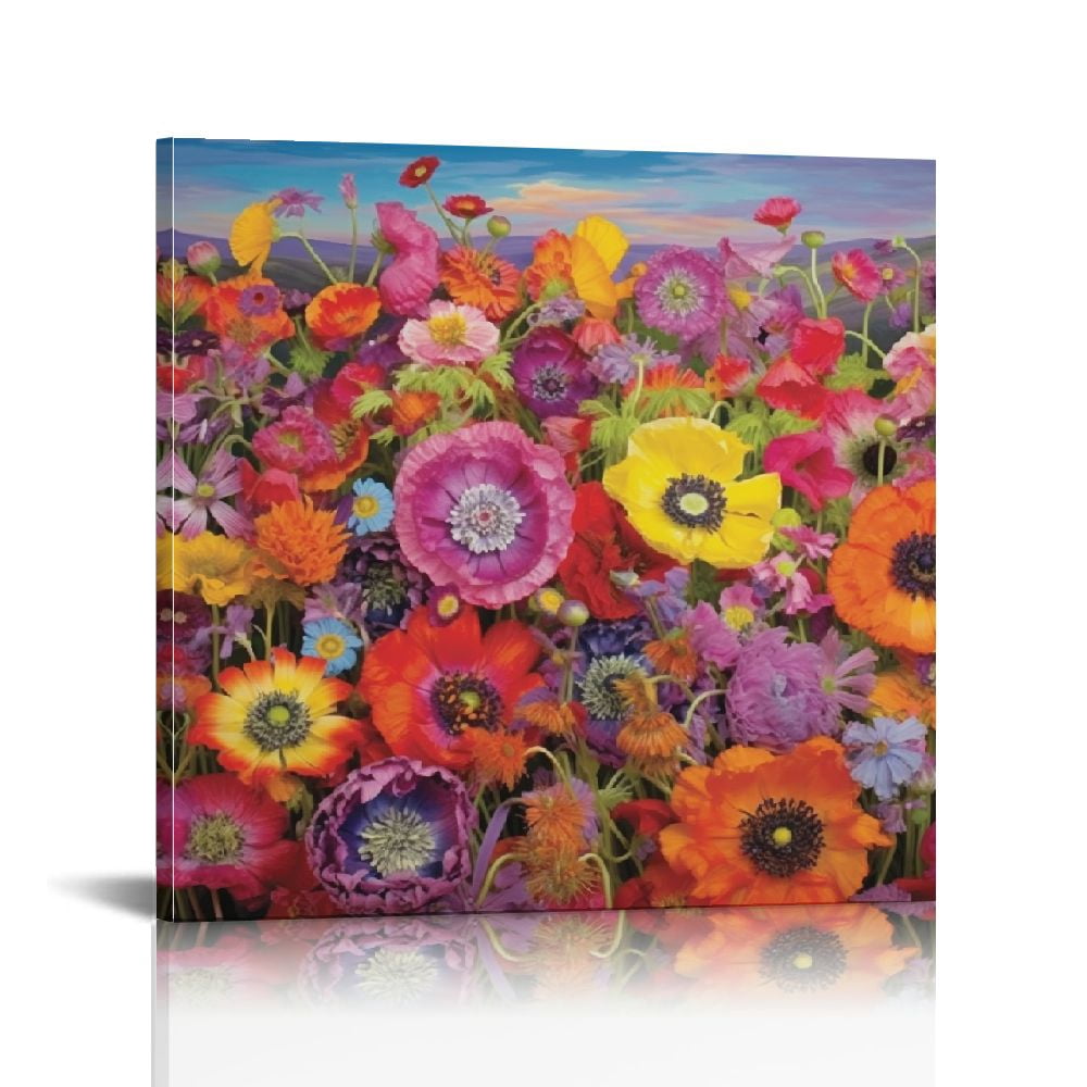 Fenyluxe Flowers Wall Decor for Bathroom and Bedroom, Fashion Kitchen ...