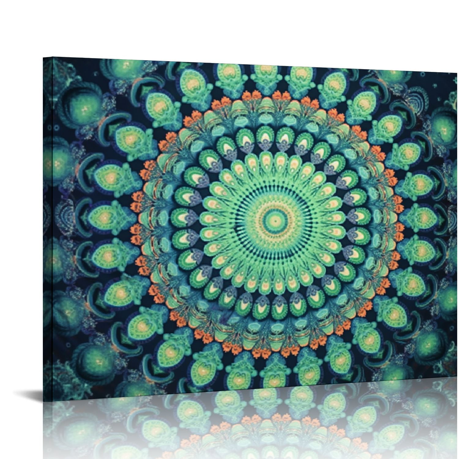 Fenyluxe Fractals Sacred Geometry Generative Art Canvas Wall Decor ...