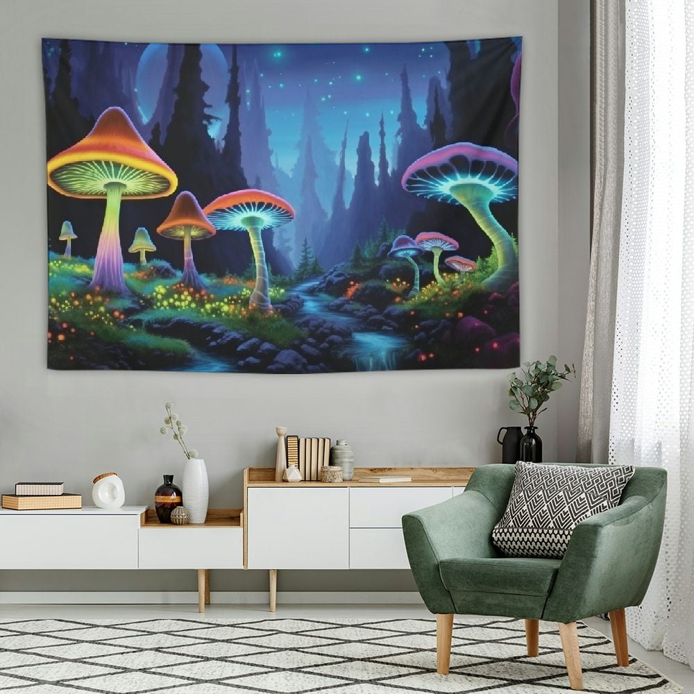 Fenyluxe Galaxy Space Tapestry Fantasy Plant Wall Tapestry Magic River ...