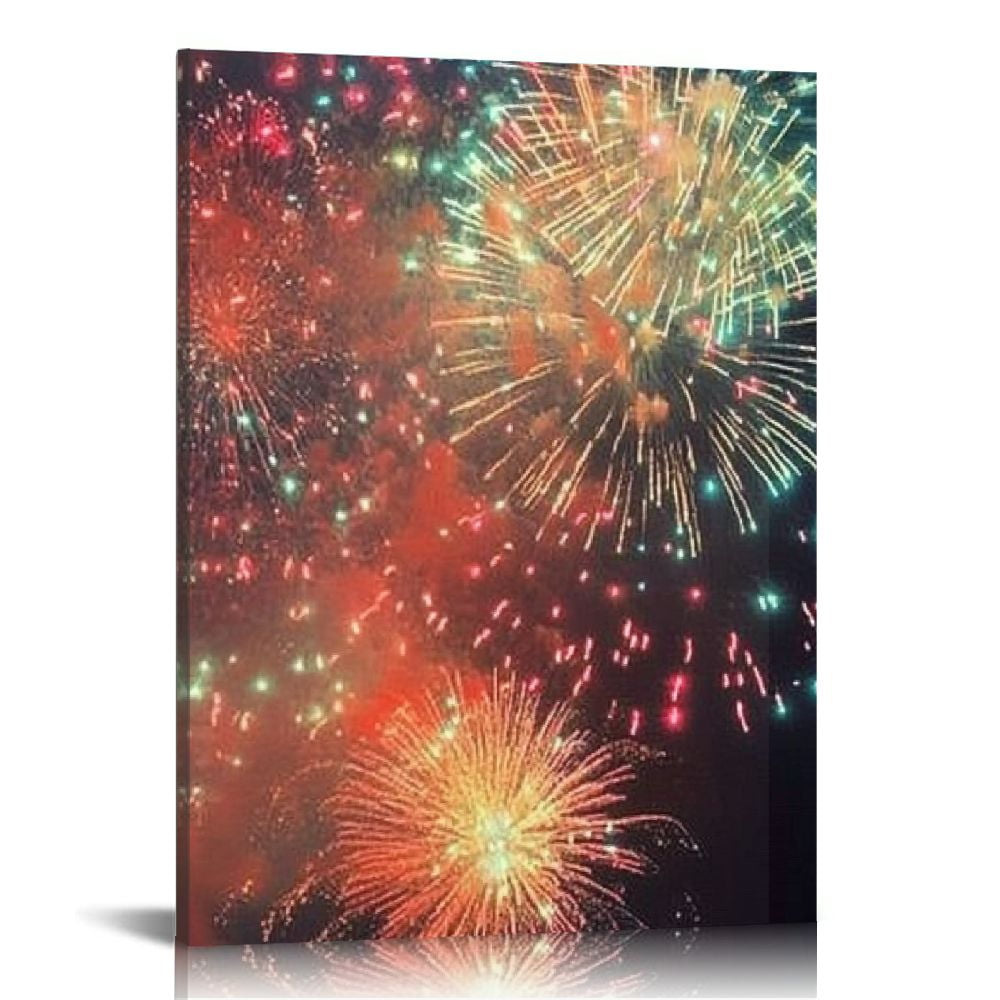 Fenyluxe Gorgeous fireworks, printed canvas paintings, sky fireworks ...