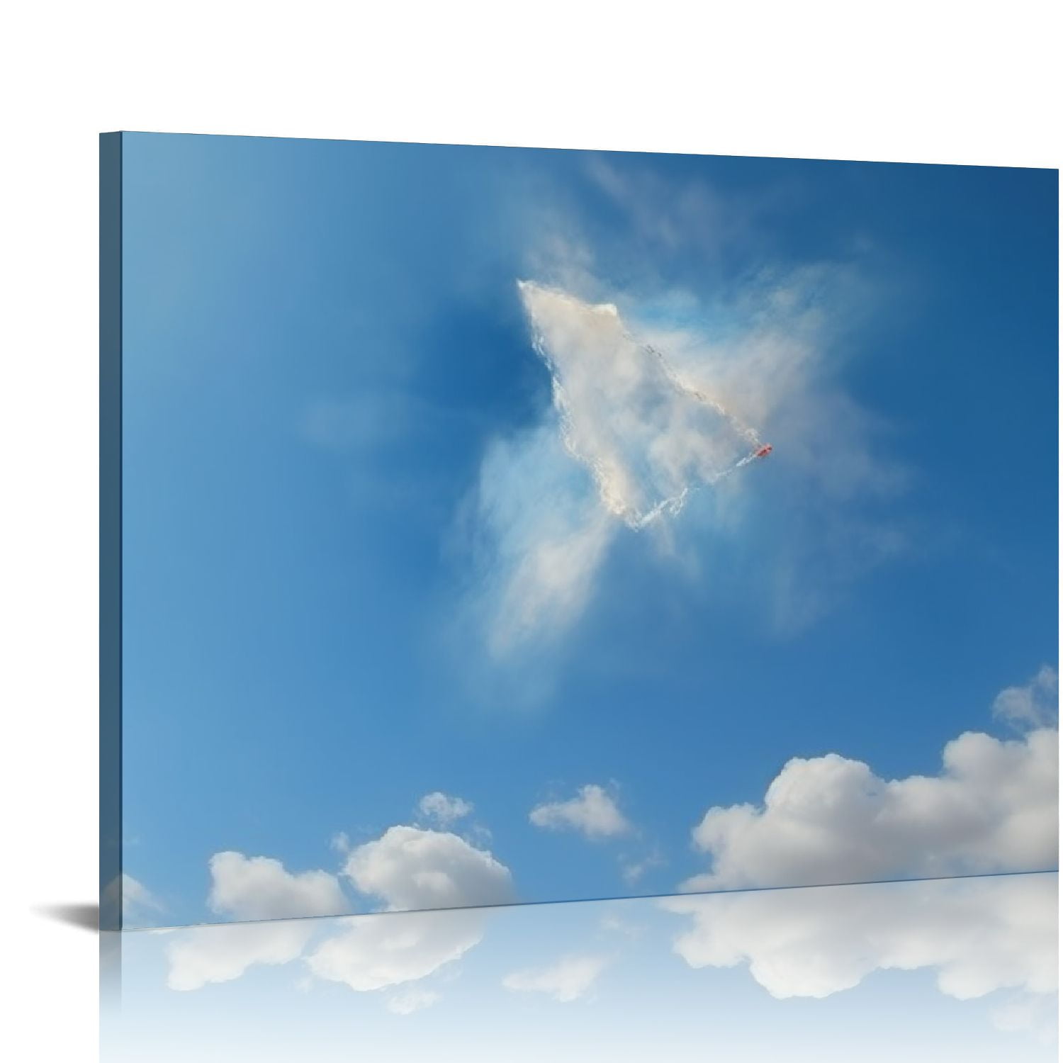Fenyluxe Kite Clouds Sky Wall Decor for Bedroom Ready to Hang Room Home Art Decor Print on ...