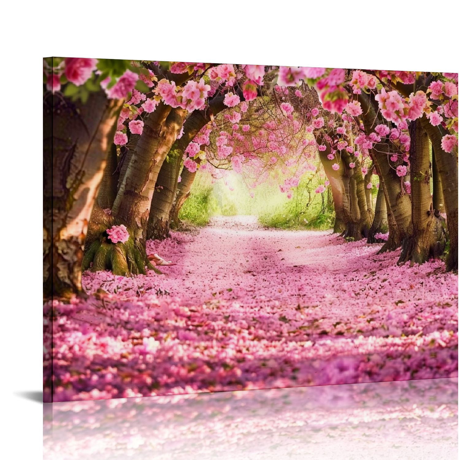 Fenyluxe Landscape Canvas Painting Pink Flower Posters Prints Cherry ...