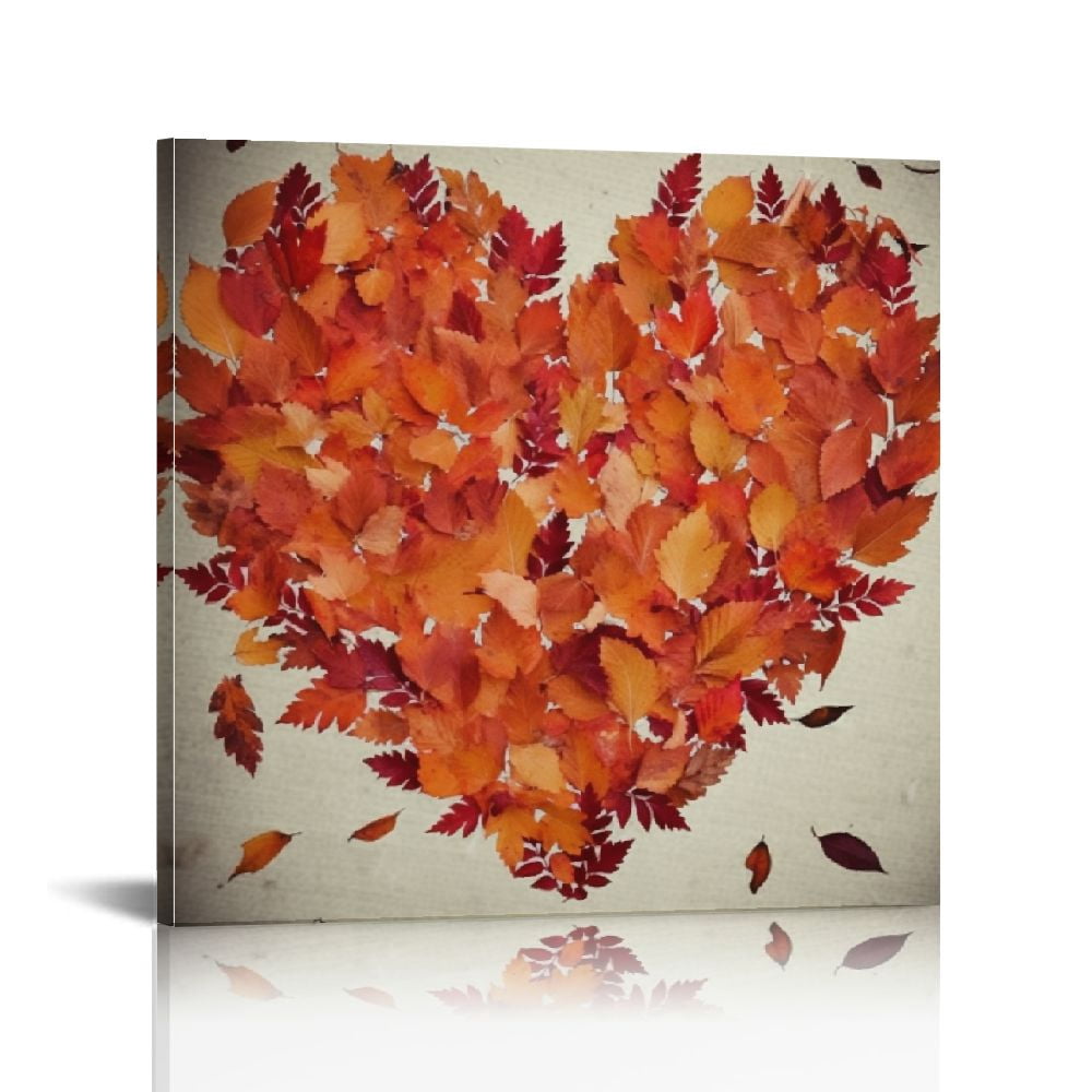 Fenyluxe Leaves Ready to Hang Wall Art Decor - High-Definition Canvas ...
