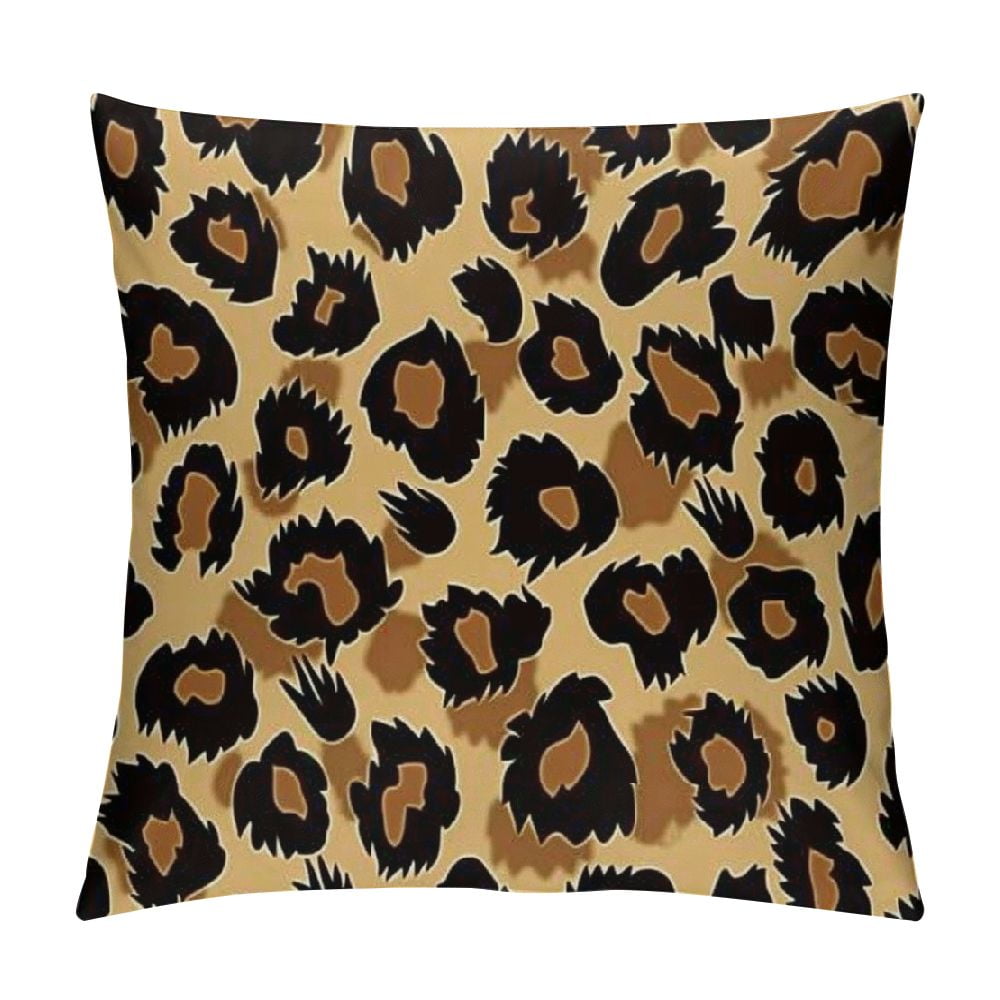 Fenyluxe Leopard Print Pillow Covers for Couch - High-Quality Short ...