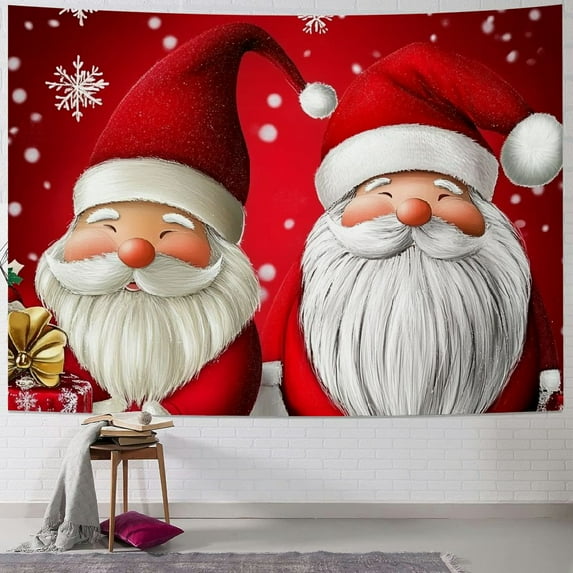 Fenyluxe Merry Christmas Party Backdrop Decorations Fabric Red Xmas ...