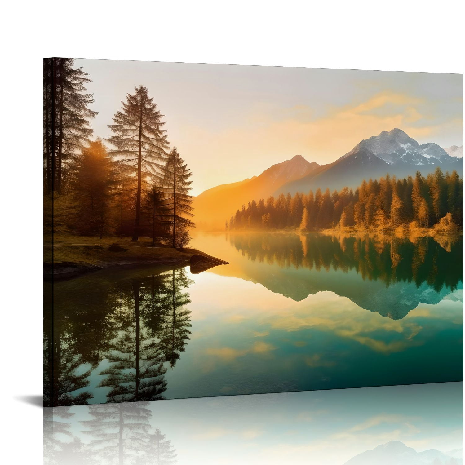 Fenyluxe Morning Sunrise Canvas Print Wall Art Decor for Home Living ...