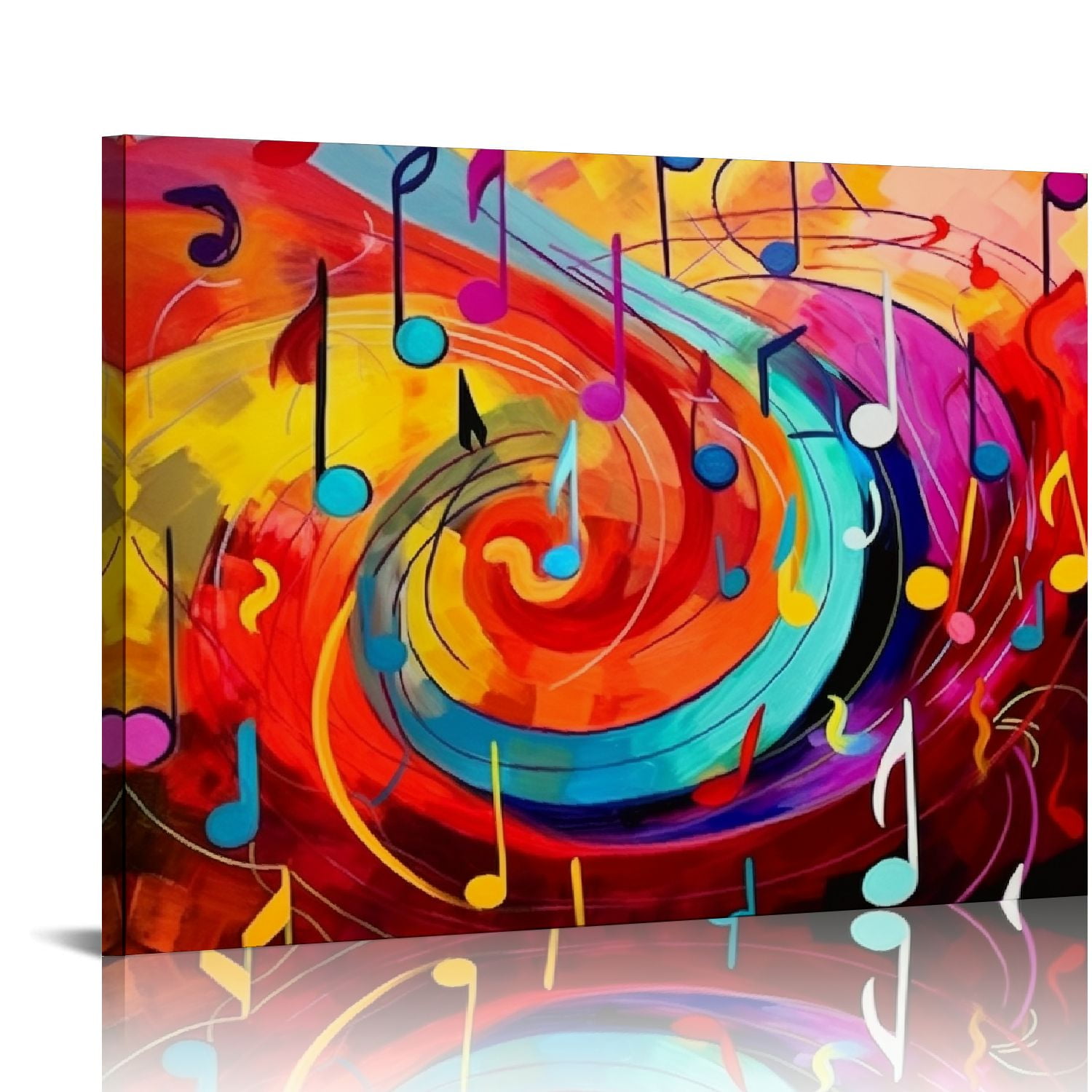 Fenyluxe Music Notes Wall Art Canvas Prints for Home Decor, Ready To ...